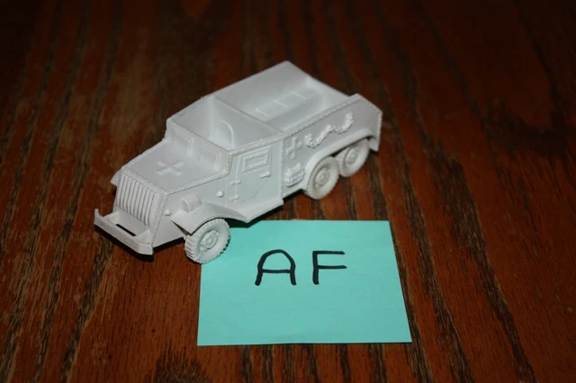 VINTAGE MARX BATTLEGROUND Light Gray German Army Half-Track AF - MPC ...