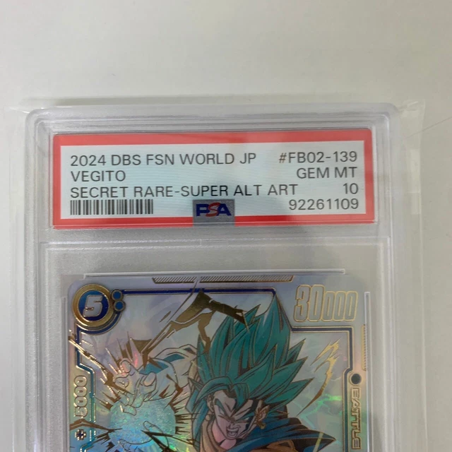 PSA10 DRAGON BALL FUSION WORLD BLAZING AURA VEGITO SCR SEC FB02-139 SP Japan $2,026.80 - PicClick AU