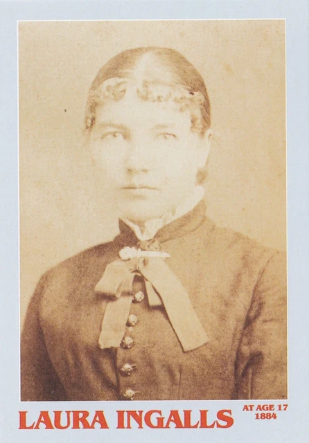 LITTLE HOUSE ON the Prairie Laura Ingalls Age 17 Circa 1884 Postcard ...