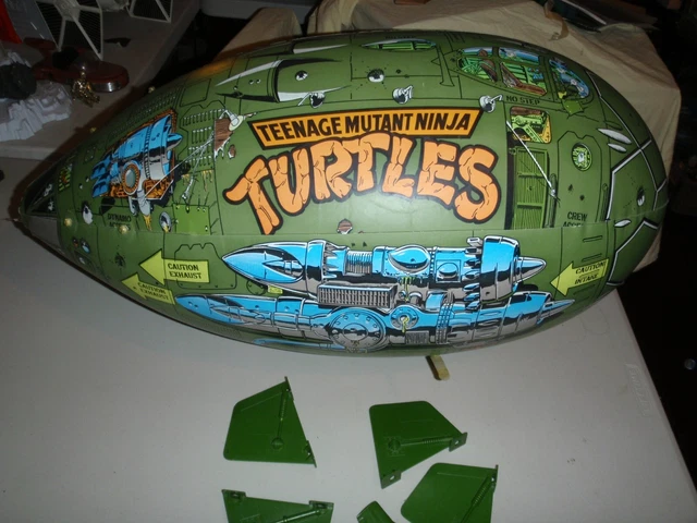 VINTAGE 1988 TEENAGE Mutant Ninja Turtles TMNT Turtle Blimp Parts Lot ...
