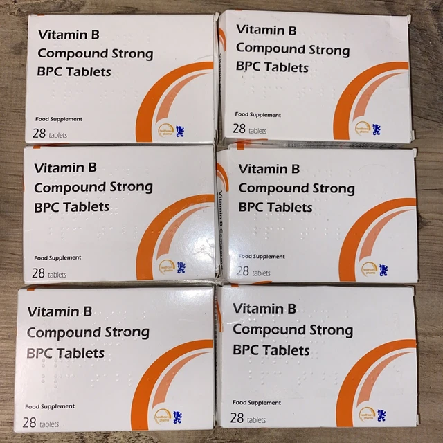 6 X 28 Tablets Vitamin B Compound Strong Tablets Food Supplement ...