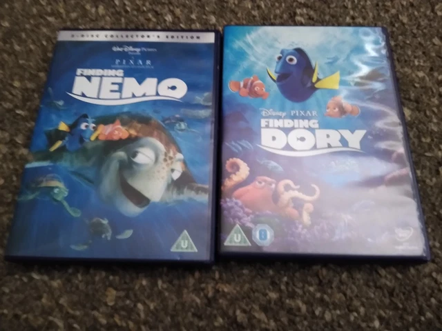 X 2 DVDS Finding Nemo 2 Disc Collectors Edition & Finding Dory Disney ...