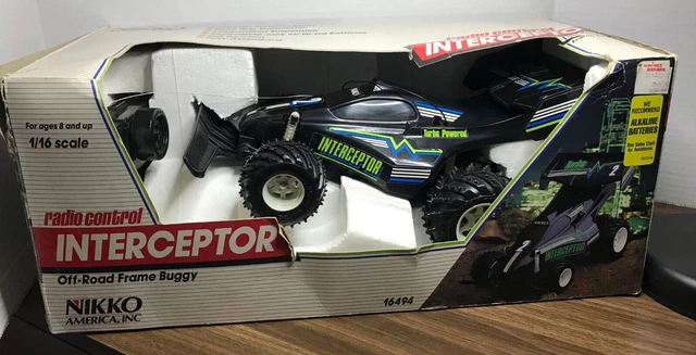 RARE VINTAGE NIKKO Interceptor Turbo RC Off-Road Buggy Car W/Remote ...