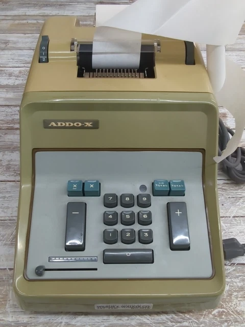 VINTAGE ADDO-X Model 151 Adding Machine Made In Sweden Very Rare parts ...