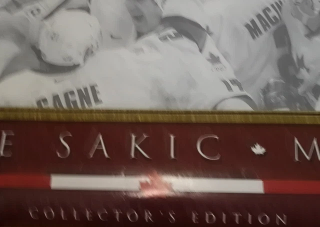 VINTAGE JOE SAKIC Poster Team Canada MVP 2002 COSTACOS Aprox 22" X 34 ...