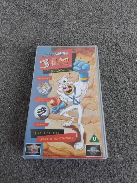EARTHWORM JIM VOLUME 1 UK VHS Tape VERY RARE £20.00 - PicClick UK