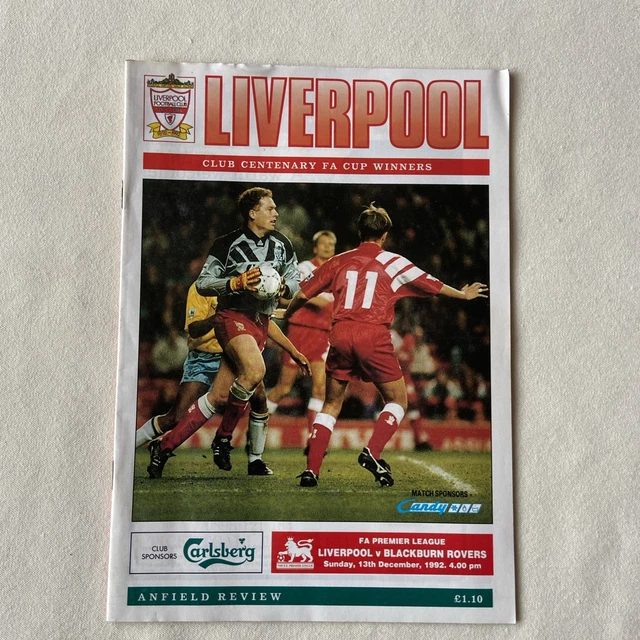 LIVERPOOL FC SEASON 92/93 Programmes (2) Season 93/94 (2) £1.75 ...