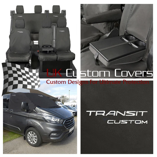FORD TRANSIT CUSTOM Phev 2022+ All Seat Covers Screen Wrap & Logo 722 ...