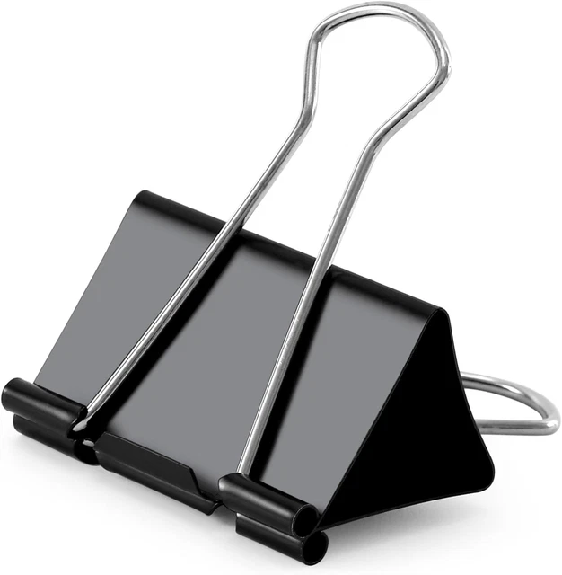 EXTRA LARGE BINDER Clips 2.4 Inch Length, Jumbo Binder Clips for Office ...