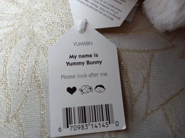 RARE JELLYCAT YUMMY Bunny Beige Retired Plush Soft Toy NWT HTF ...