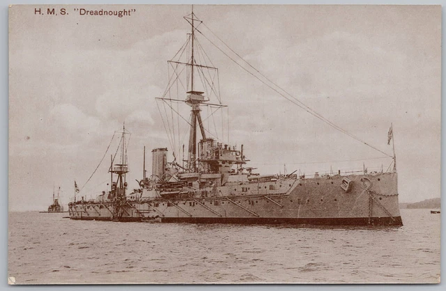 HMS DREADNOUGHT ROYAL Navy Battleship RP Postcard £2.99 - PicClick UK
