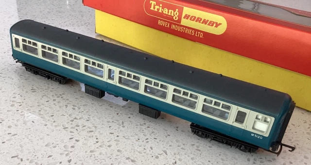 TRIANG HORNBY R722 BR INTER CITY 2nd CLASS COACH with Interior Lights £ ...