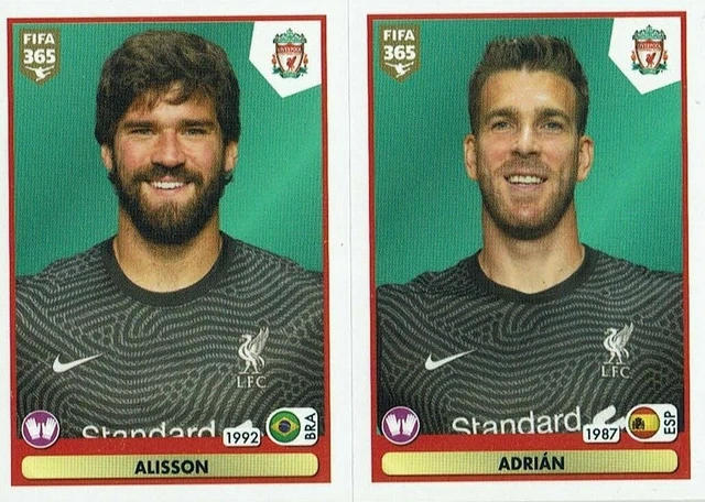PANINI FIFA 365 2021 Sticker Numéro 028 Alisson/Adrian 28 EUR 1,00 ...