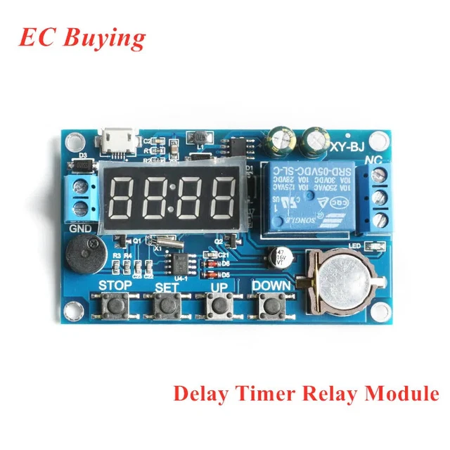 REAL TIME TIMING Delay Timer Relay Module, DC 5-60V Switch Control ...
