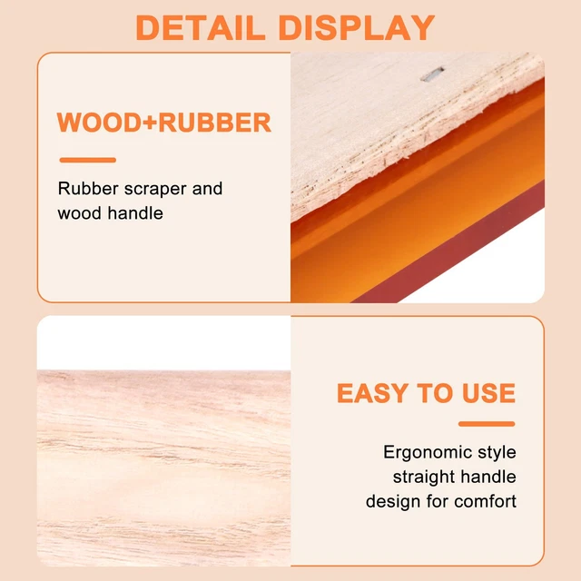 3 PCS SILK Screen Printing Squeegee Ink Scaper Scratch Board Tools ...