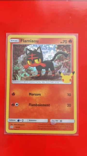 CARTE POKEMON FLAMIAOU Holo Promo 15/25 McDonald's FR EUR 2,50 ...