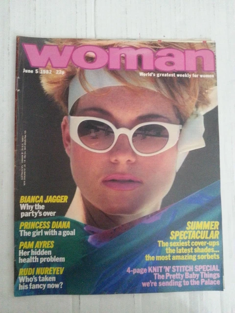 WOMAN MAGAZINE - 5 JUNE 1982 Princess Diana, Bianca Jagger, Nureyev etc ...
