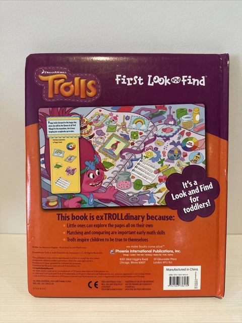DREAMWORKS TROLLS - First Look and Find Activity Book - PI Kids by ...