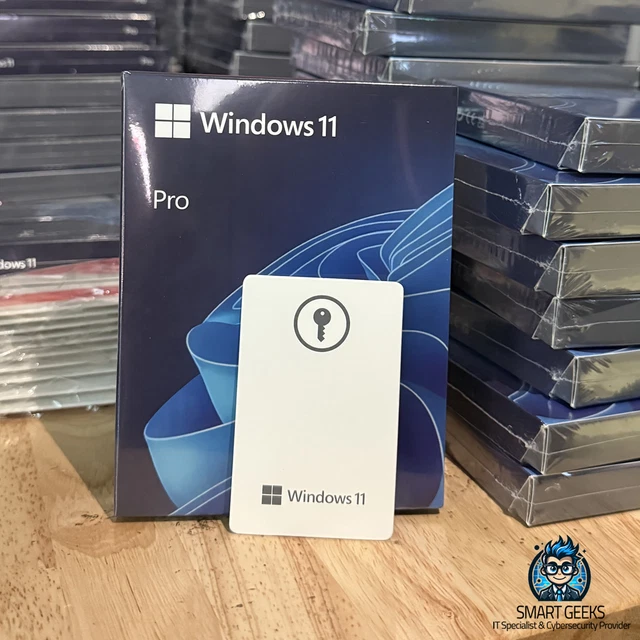 MICROSOFT WINDOWS 11 Pro 64-Bit USB Flash Drive + Key Card - Retail ...