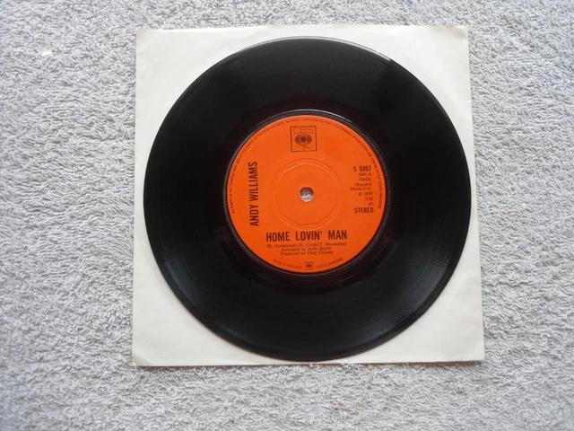 ANDY WILLIAMS HOME Lovin' Man Cbs Records 7" Vinyl Single Record $2.60 ...