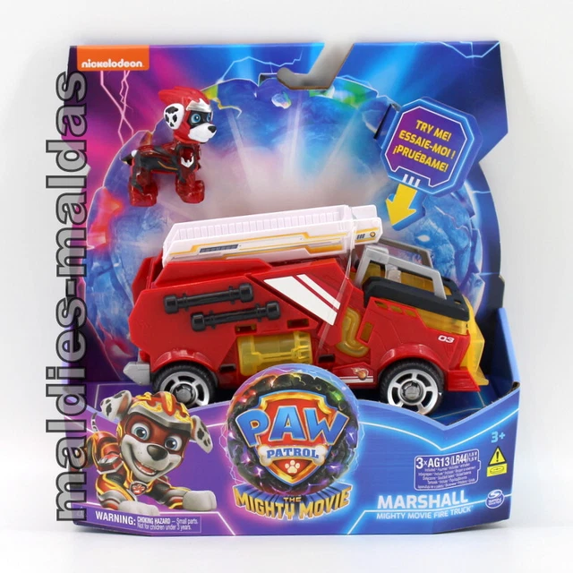 PAW PATROL MARSHALL Mighty Movie Fahrzeug mit Funktionen 20142997 NEU ...