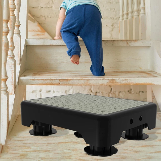 ADJUSTABLE STEP STOOL Non Slip Step Platform 3 Setting Height ...