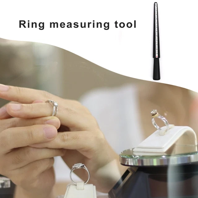 FINGER SIZE GAUGE Ring Measuring Stick Tool Set for Accurate Sizing ...