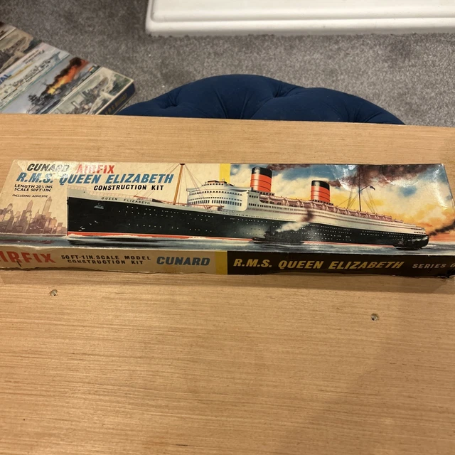 AIRFIX 1/600 RMS Queen Elizabeth Vintage Model Kit . Boat Ship £104.71 ...