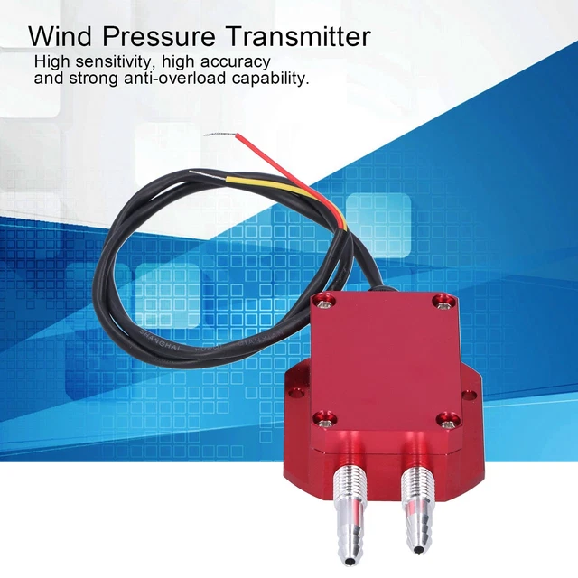 WIND PRESSURE TRANSMITTER Red Micro Differential Sensor For Boiler Coal ...