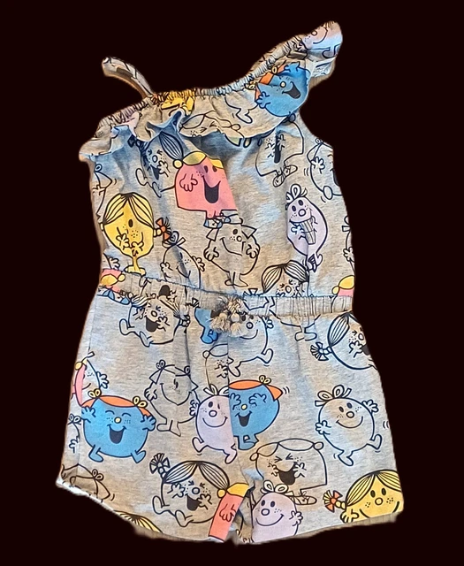 MR MEN / Little Miss Girls 2-3 years Grey Playsuit £2.77 - PicClick UK