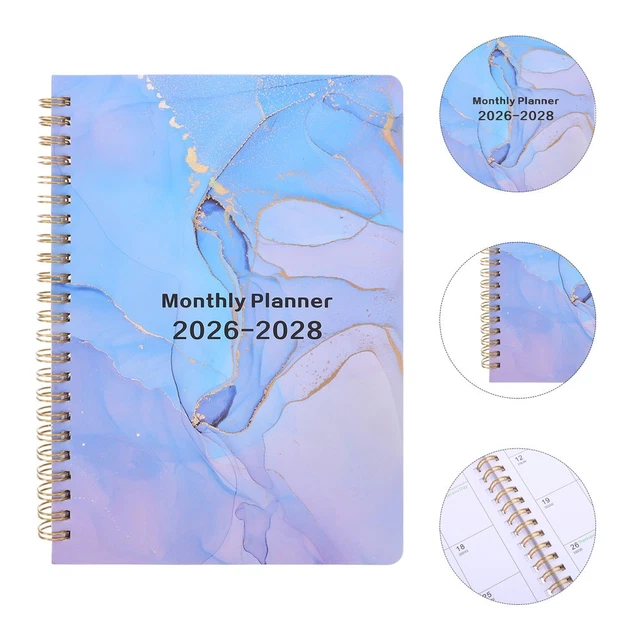 MONTHLY PLANNER 2026-2028: 3 Years Calendar 2026-2028 Monthly Planner ...