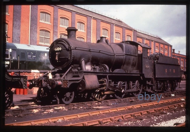 35MM SLIDE - ex GWR Mogul 6324 at Swindon works - 6.62. £3.16 - PicClick UK