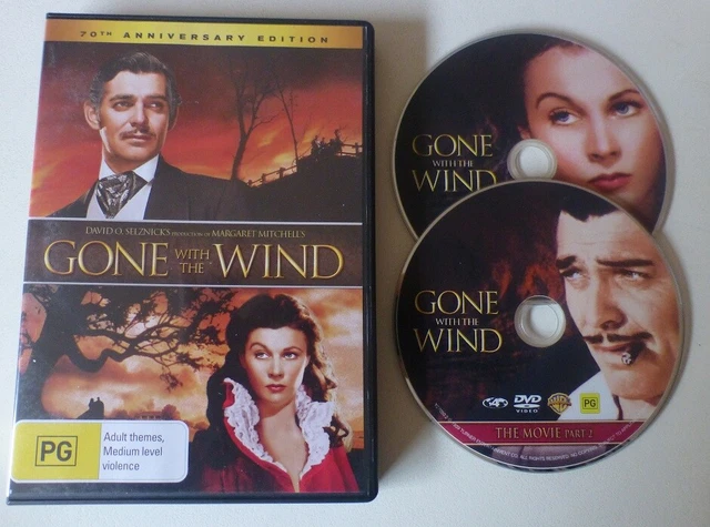 DVD GONE WITH The Wind (70th Anniversary Edn) CLARK GABLE Vivien Leigh ...