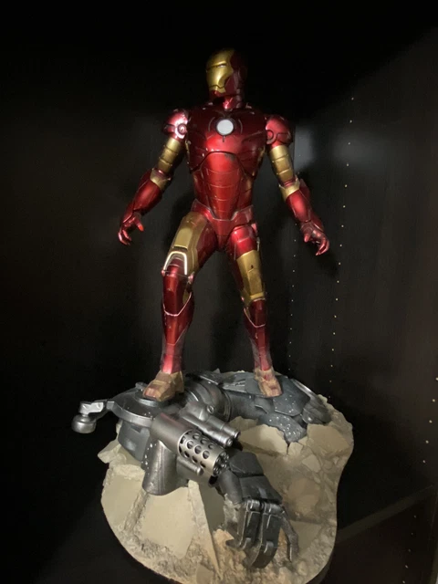 IRON MAN MARK 3 III Maquette Statue Sideshow Collectibles 1/4 Scale £ ...