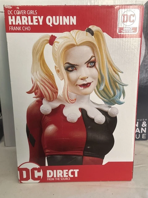 New Dc Direct Cover Girls Frank Cho Harley Quinn Figure Art Statue