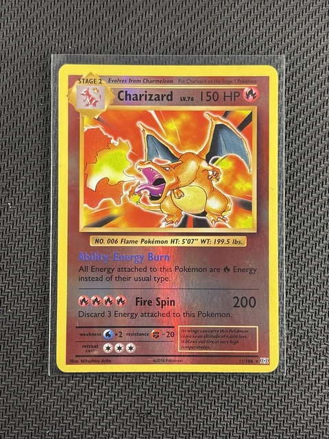 POKEMON CARD - Charizard Evolutions 20th Anniversary 2016 Rare Rev Holo ...