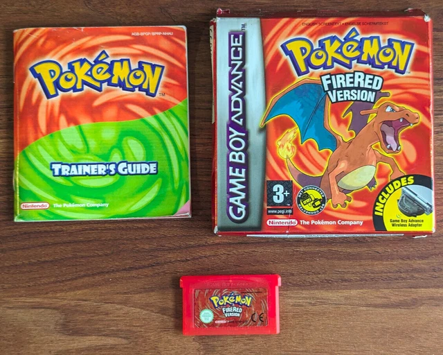 GAMEBOY ADVANCE POKEMON FireRed, Fire Red Game Boy, en boîte. guide de ...