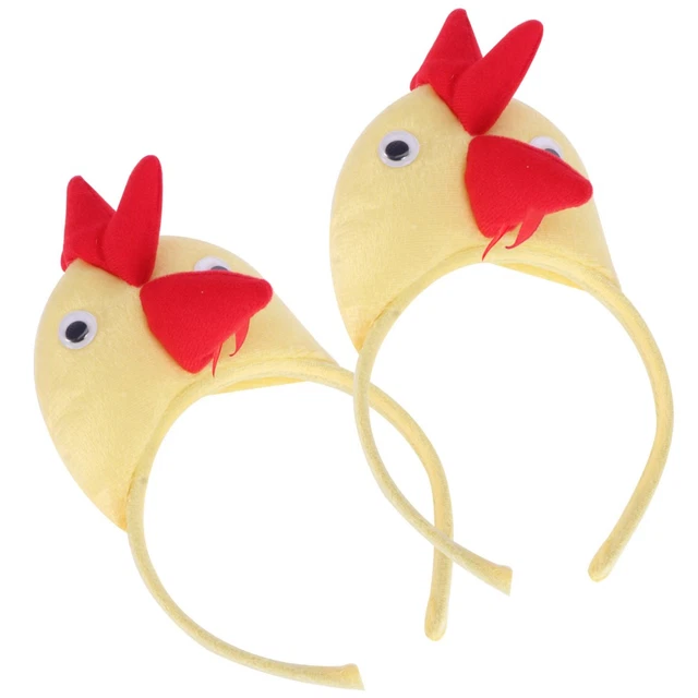 2 PCS ROOSTER Headband Child Chicken Decorate Cosplay Hair Accessories ...