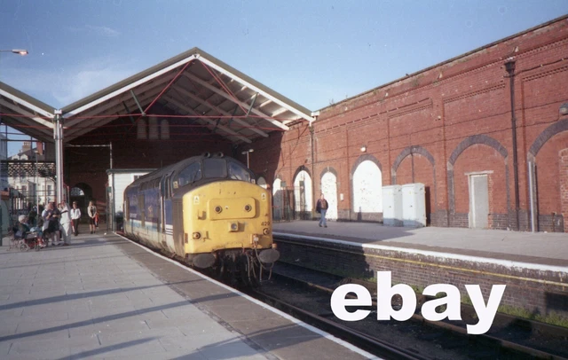 STRIP OF 4 original 35mm negatives class 37s at Holyhead, Llandudno etc ...