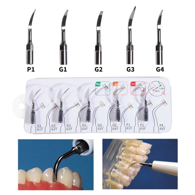 5 Dental Ultrasonic Piezo Scaler Tips Fit Ems Woodpecker Scaling Perio