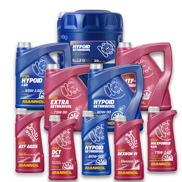 MANNOL GETRIEBEÖL 75W-90 GM Dexron® 80W-90 75W-90 DCT fluid ATF Hypoid ...