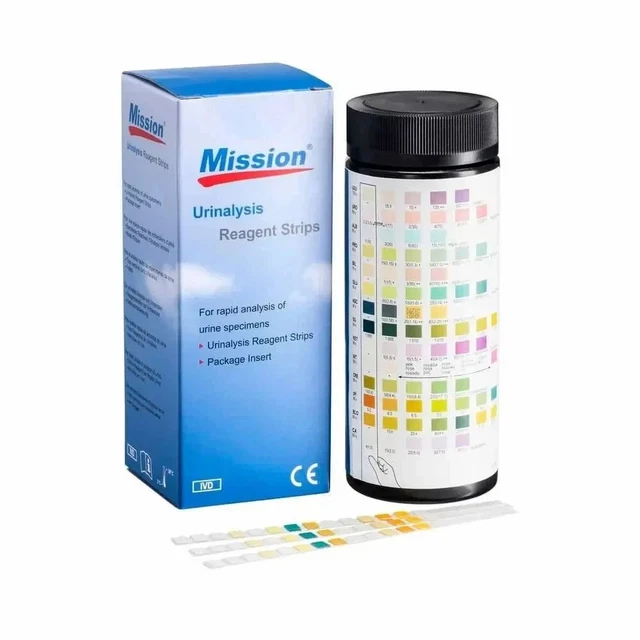 MISSION 10 PARAMETER Urinalysis Reagent Urine Test Strips UTI Protien ...
