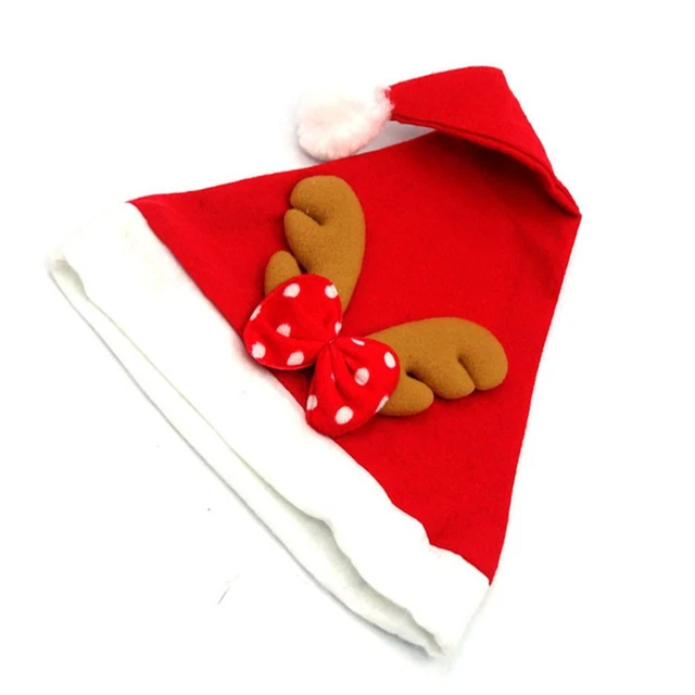 ELK ANTLERS BABY Christmas Hat Adult Santa Claus Hats Xmas Caps ...