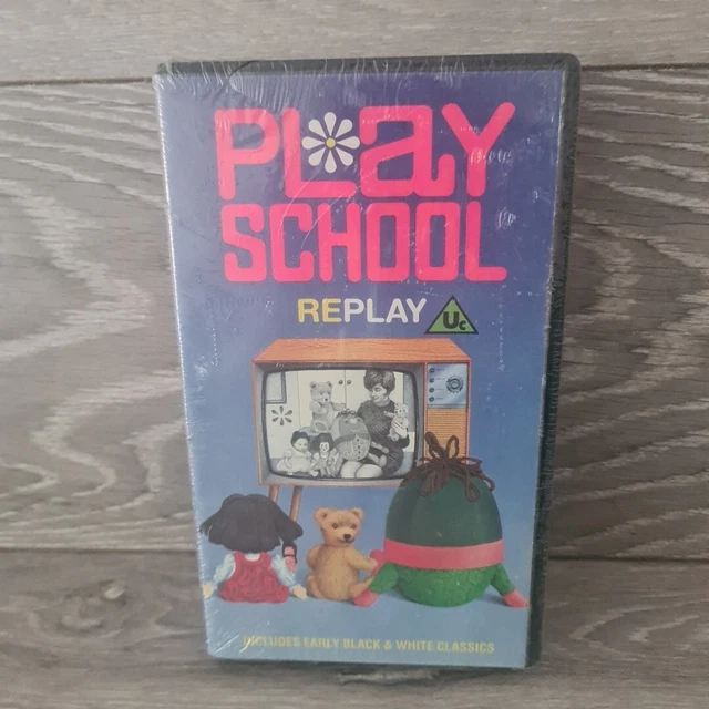 VINTAGE PLAY SCHOOL Replay VHS Classic Children's TV Show Sealed £9.95 ...
