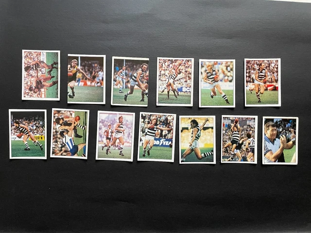 SCANLENS 1983 VINTAGE Stickers Lot Of 13 Geelong, For Album $25.00 ...