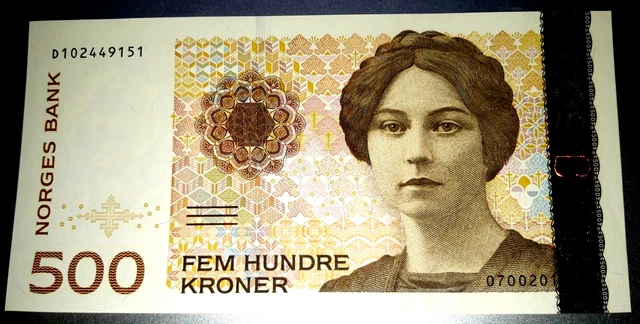 RARE VERY RARE year see signatures 500 kroner norway Norvège 500 Kroner ...