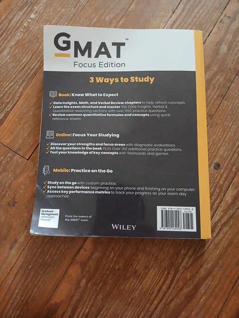 GMAT OFFICIAL GUIDE 2023-2024, Focus Edition : Includes Book + Online ...