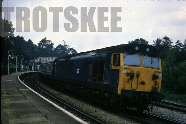 35MM SLIDE BR British Railways Diesel Loco 50004 Class 50 Bodmin Road ...