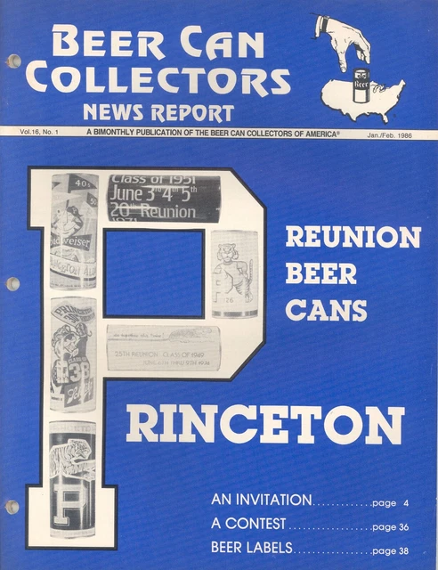 BCCA BREWERIANA BEER Can Collector Magazine Jan Feb 86 Aba Naba ...