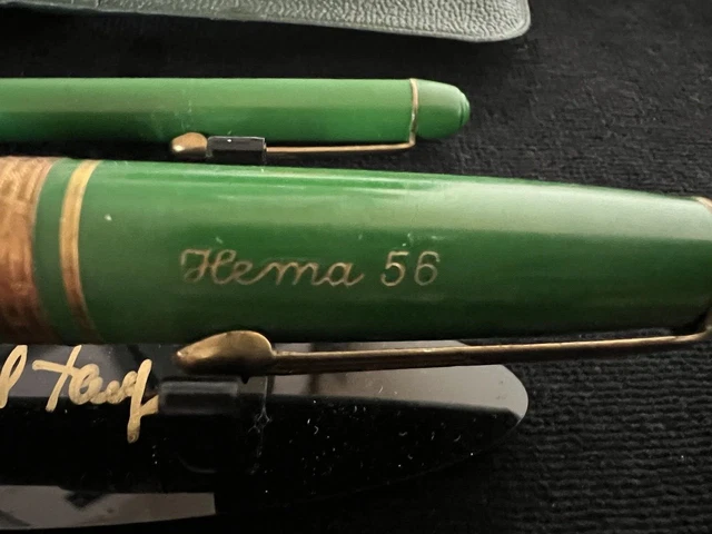 🔴 HERMA 56 Pen Fountain Pen And Pencil Mechanical Warranty Vintage 50 ...